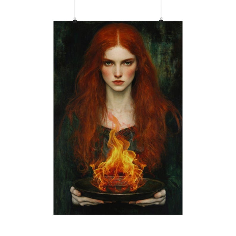 Brigid Art Print: Celtic Goddess Mythology Home Decor - Etsy