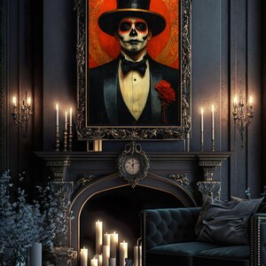 El Catrin Art Print: Day of the Dead, Mexican Cultural Heritage Decor ...