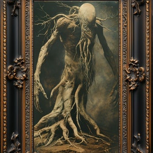 Mandrake Root Art Print, Witch Witchcraft Wicca, Gothic Dark Fantasy ...