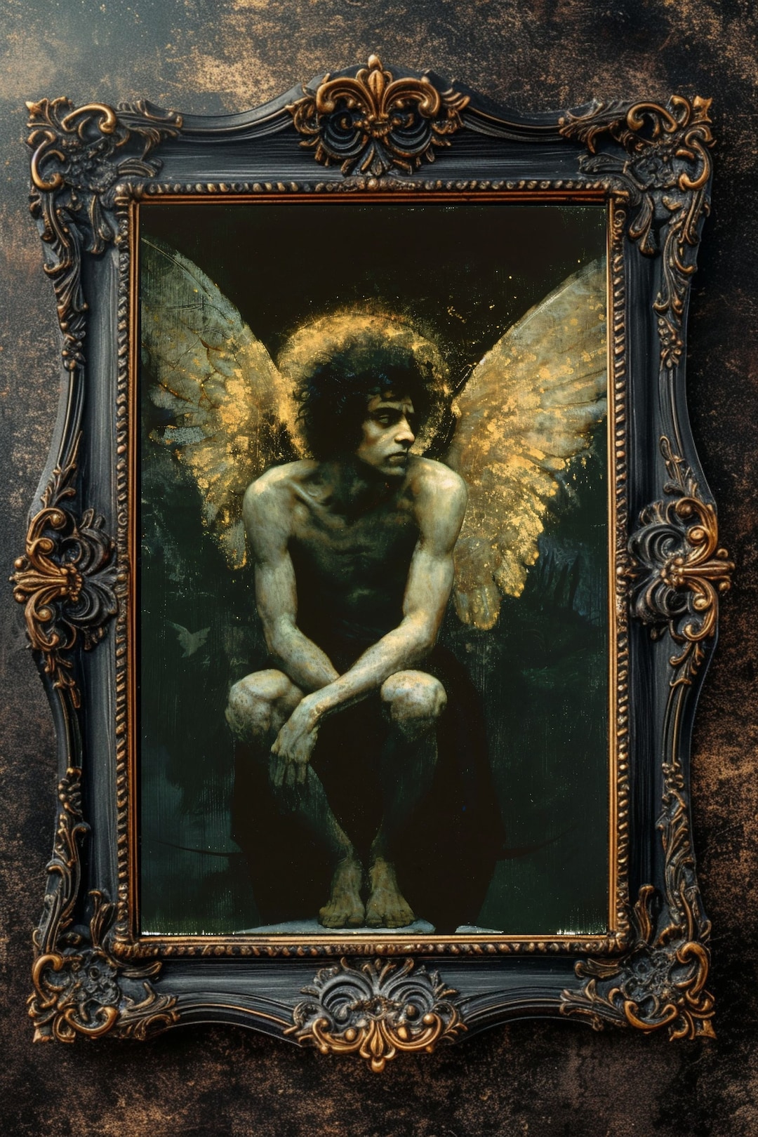 Cherubim Angel Art Print, Home Wall Decor, Cherub Seraphim Heavenly ...