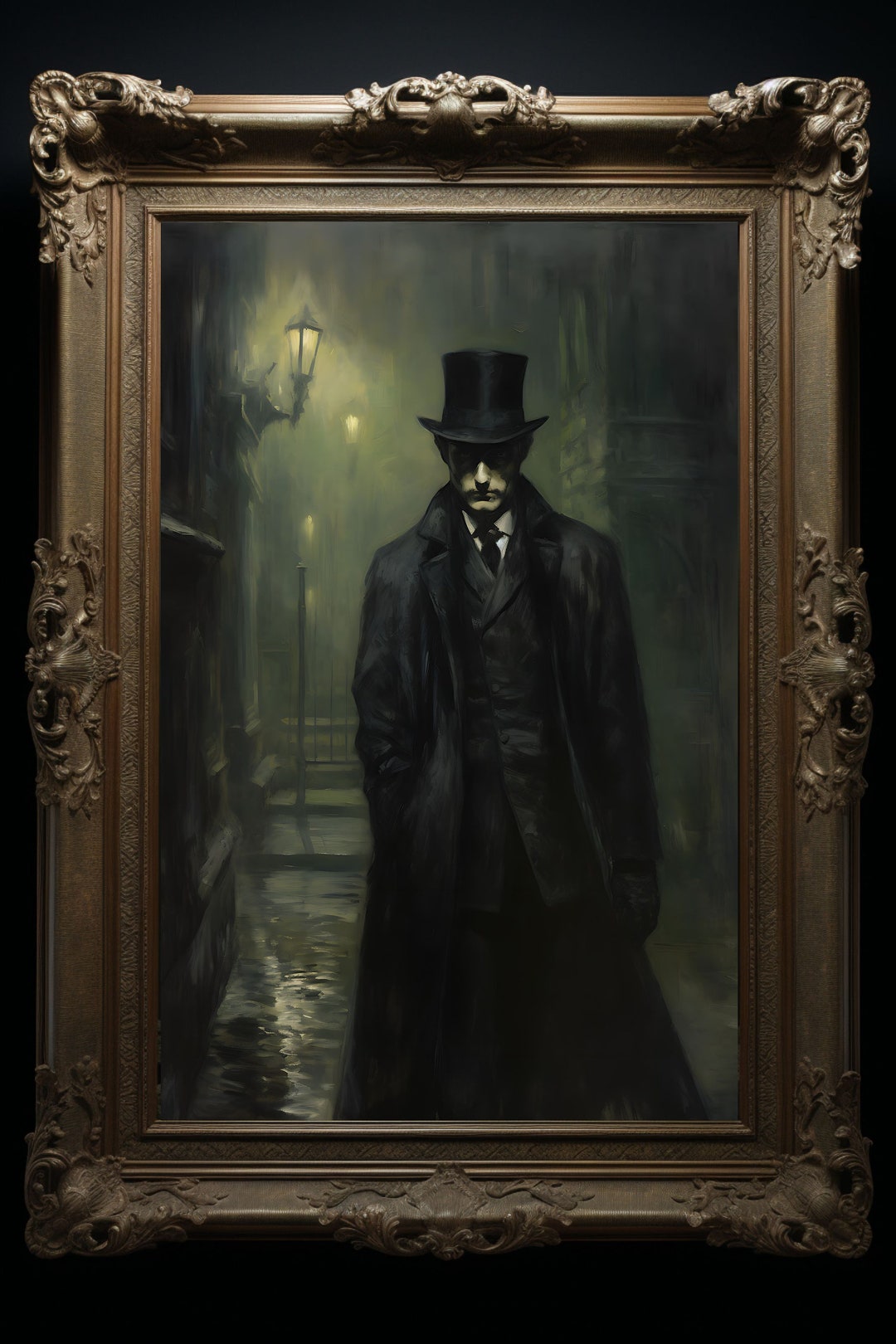 Jack the Ripper Art Print Wall Hanging Home Decor Night Victorian ...
