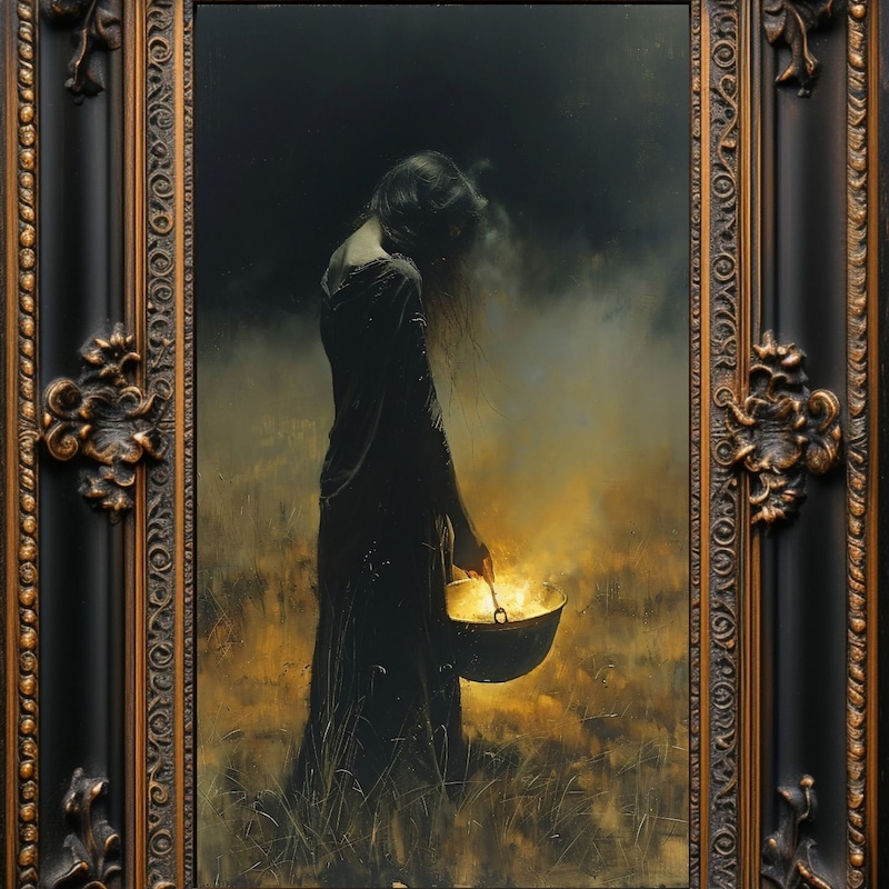 Witch Cauldron Poster - Etsy