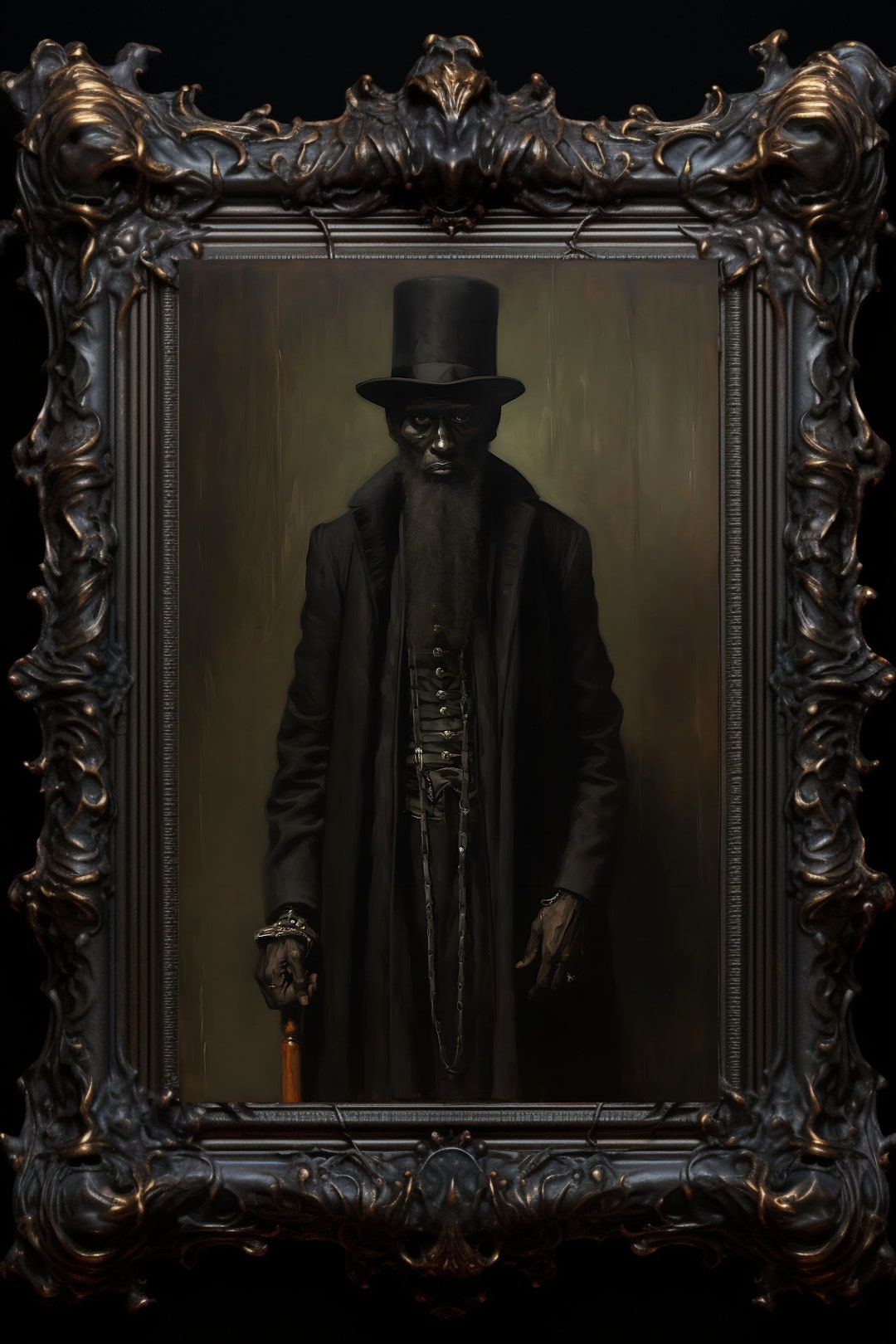 Papa Legba Art Print Wall Hanging Home Decor Voodoo Vodou New Orleans ...