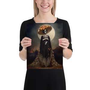 La Catrina Art Print, Calavera Skeleton, Dia De Muertos Day Dead, Latin ...
