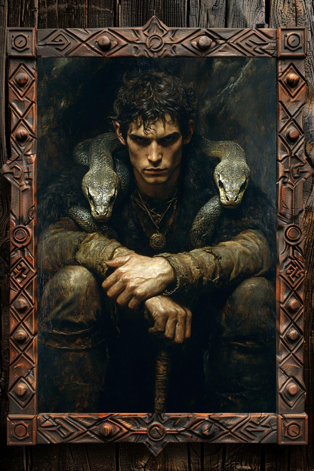 Loki the Trickster Art Print, Norse Myth Mythology, Nordic Mischief ...