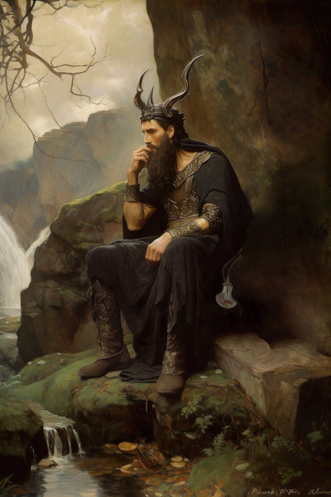 Loki Norse Mythology Trickster God Digital Art Print Poster - Etsy