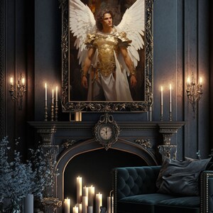 Archangel Michael Art Print Poster Home Decor Biblical Seraphim ...