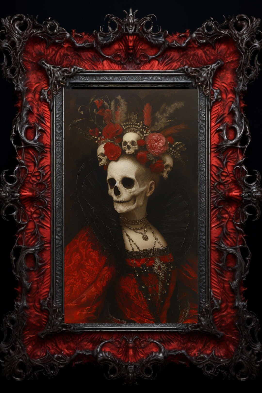 The Poison Queen Art Print, Home Wall Decor, Macabre Dark Gothic ...
