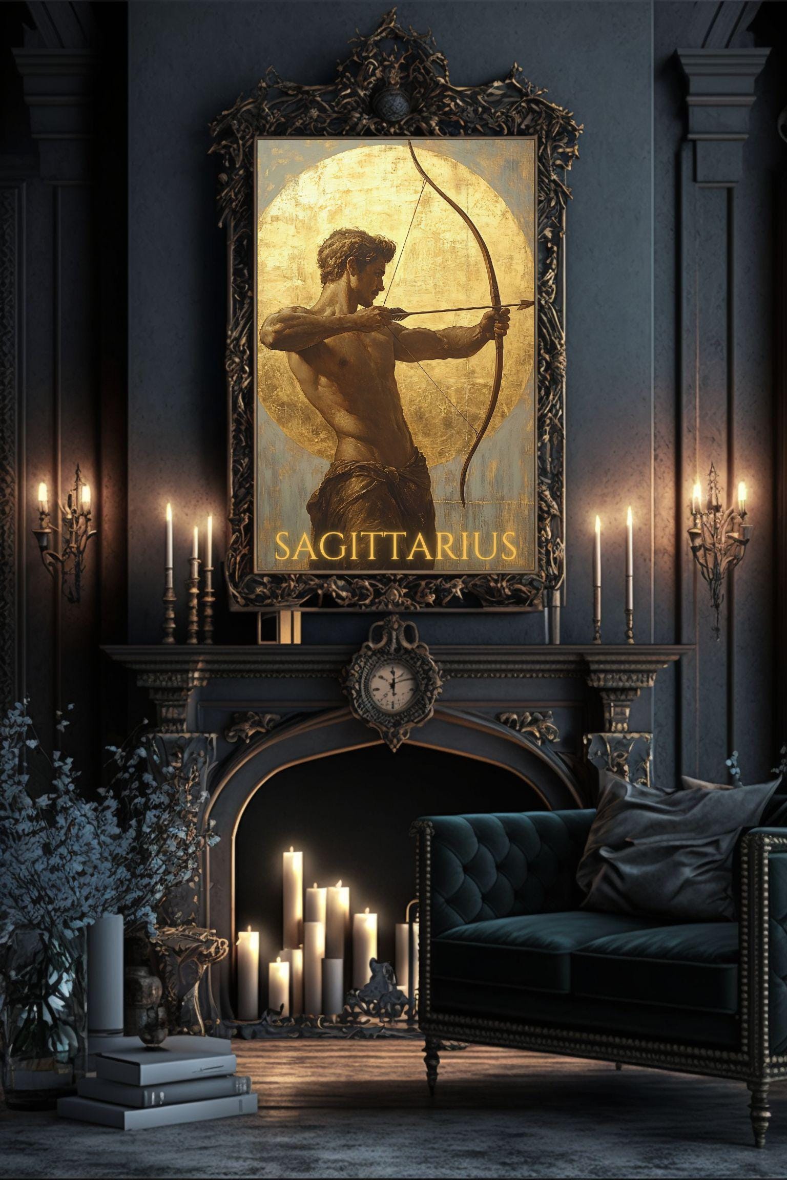 Sagittarius Zodiac Art Print | Astrology Wall Decor - Etsy