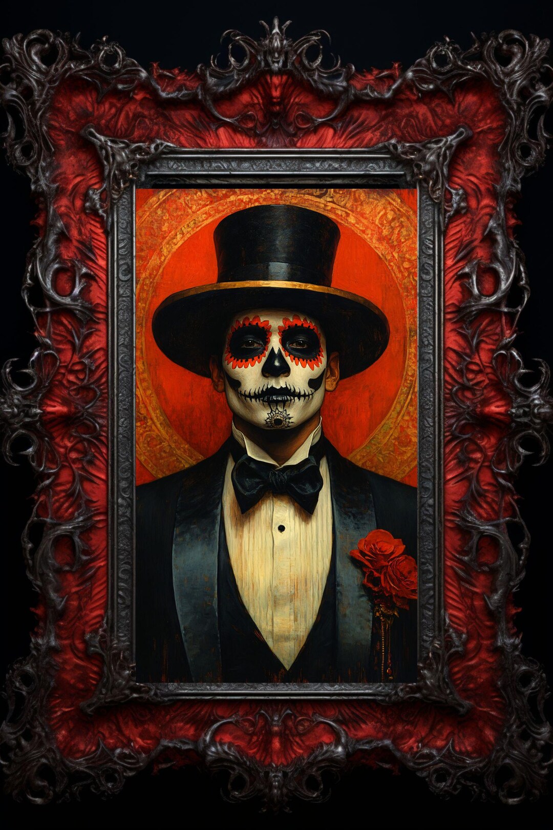 El Catrin Art Print: Day of the Dead, Mexican Cultural Heritage Decor ...