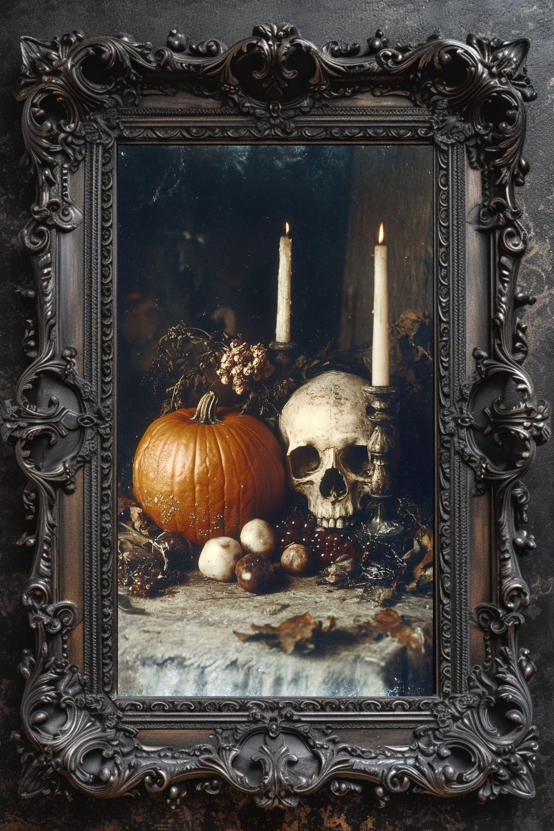Samhain Altar Art Print: Gothic Halloween Witchcraft Decor - Etsy