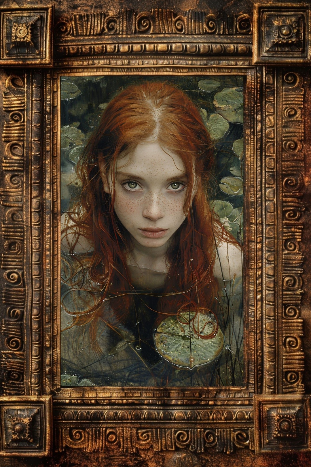 Naiad Art Print, Water Nymph Mermaid, Nature Spirit, Greek Mythology ...