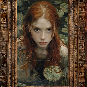 Naiad Art Print, Water Nymph Mermaid, Nature Spirit, Greek Mythology ...