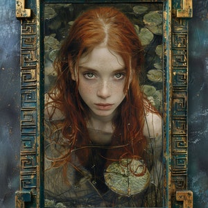 Naiad Art Print, Water Nymph Mermaid, Nature Spirit, Greek Mythology ...