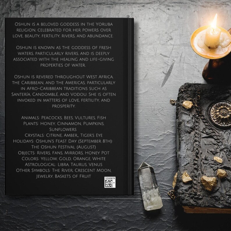 Oshun Goddess Notebook, Santería Candomblé Vodou Voodoo, Loa Yoruba ...
