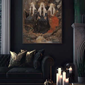 The Norns Art Print Poster Wall Hanging Home Decor Fates of the Æsir ...