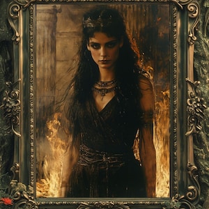 Lilith Art Print, Babylonian Jewish Mythology Ancient Folklore ...