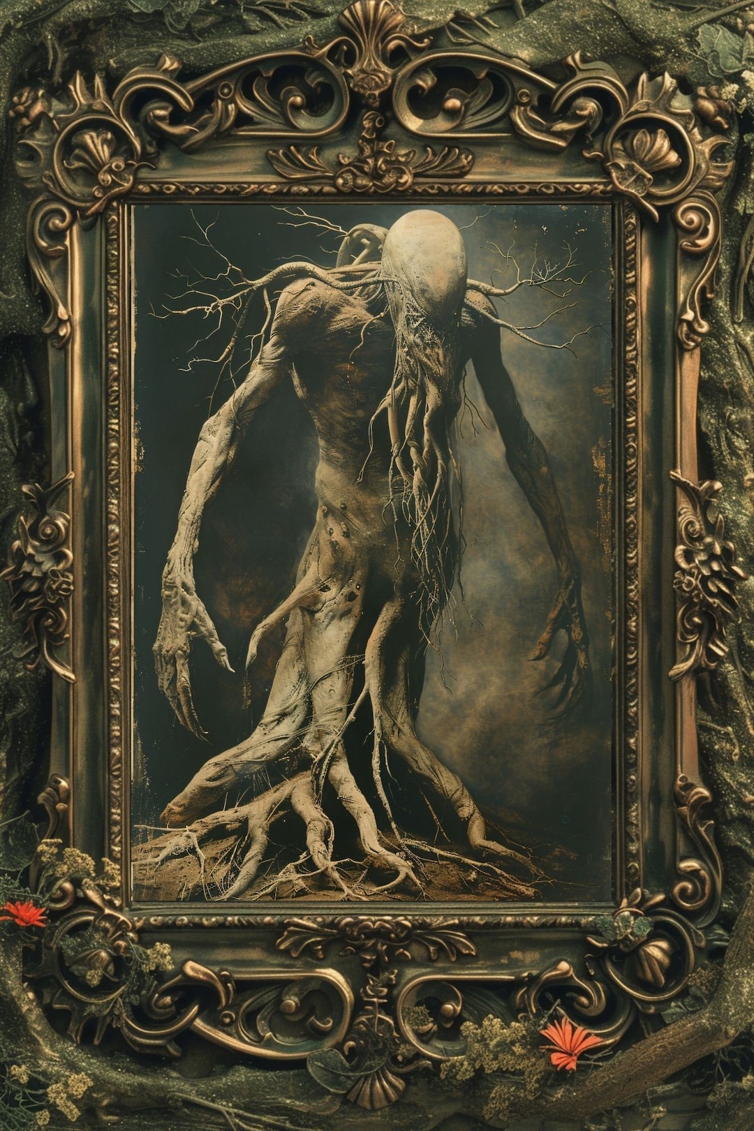 Mandrake Root Art Print, Witch Witchcraft Wicca, Gothic Dark Fantasy ...