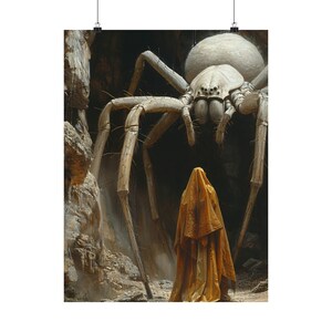 Spider Goddess Art Print, Gothic Dark High Fantasy, Priestess Acolyte ...