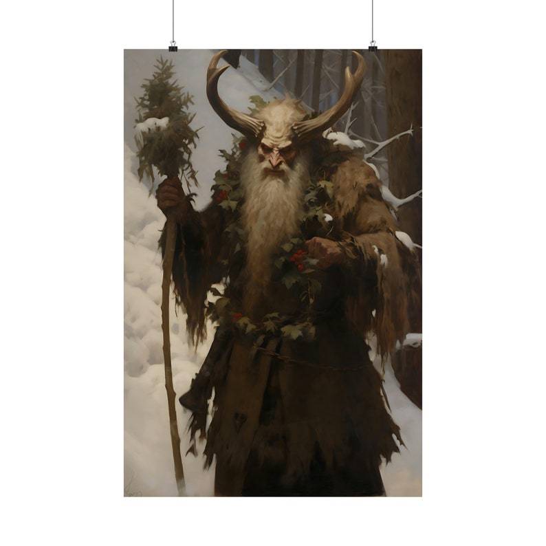 Krampus Art Print: Dark Gothic Holiday Decor - Etsy