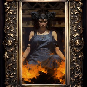 Hestia Art Print Poster, Home Wall Decor, Vesta Hearth Goddess Greek ...