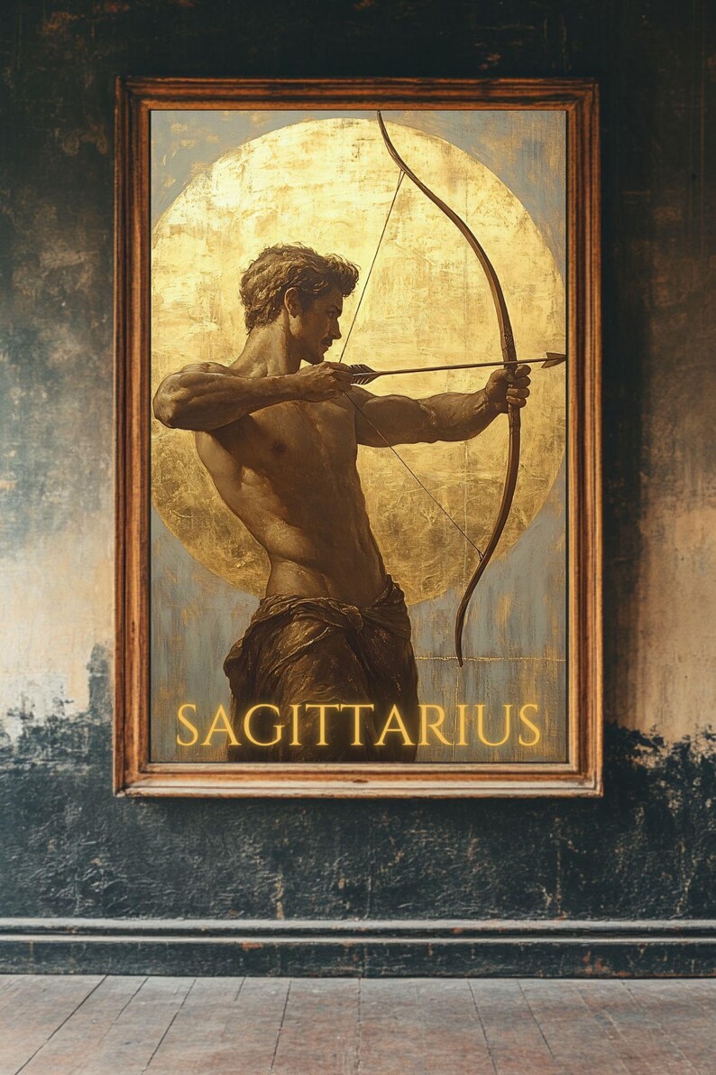 Sagittarius Zodiac Art Print | Astrology Wall Decor - Etsy