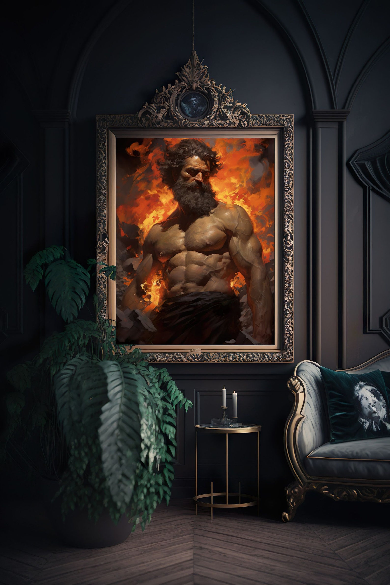 Hephaestus Art Print Poster Home Wall Decor Vulcan Fire - Etsy