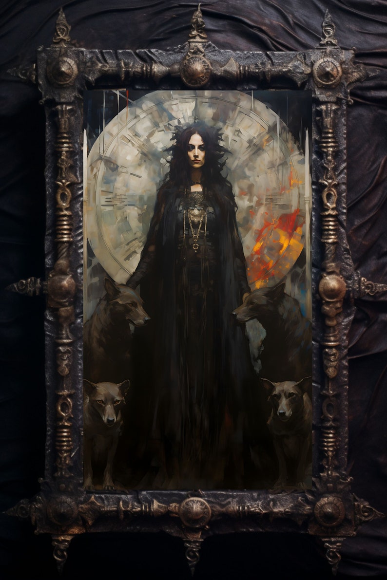 Hecate Goddess Art Print: Dark Fantasy Gothic Home Decor - Etsy