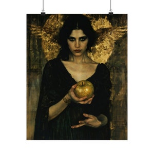Eris Greek Goddess Art Print: Golden Apple, Dark Gothic Fantasy Decor ...