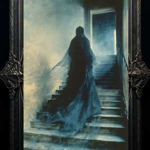 The Grey Lady Art Print, Gothic Dark Fantasy, Haunted Glamis Castle ...
