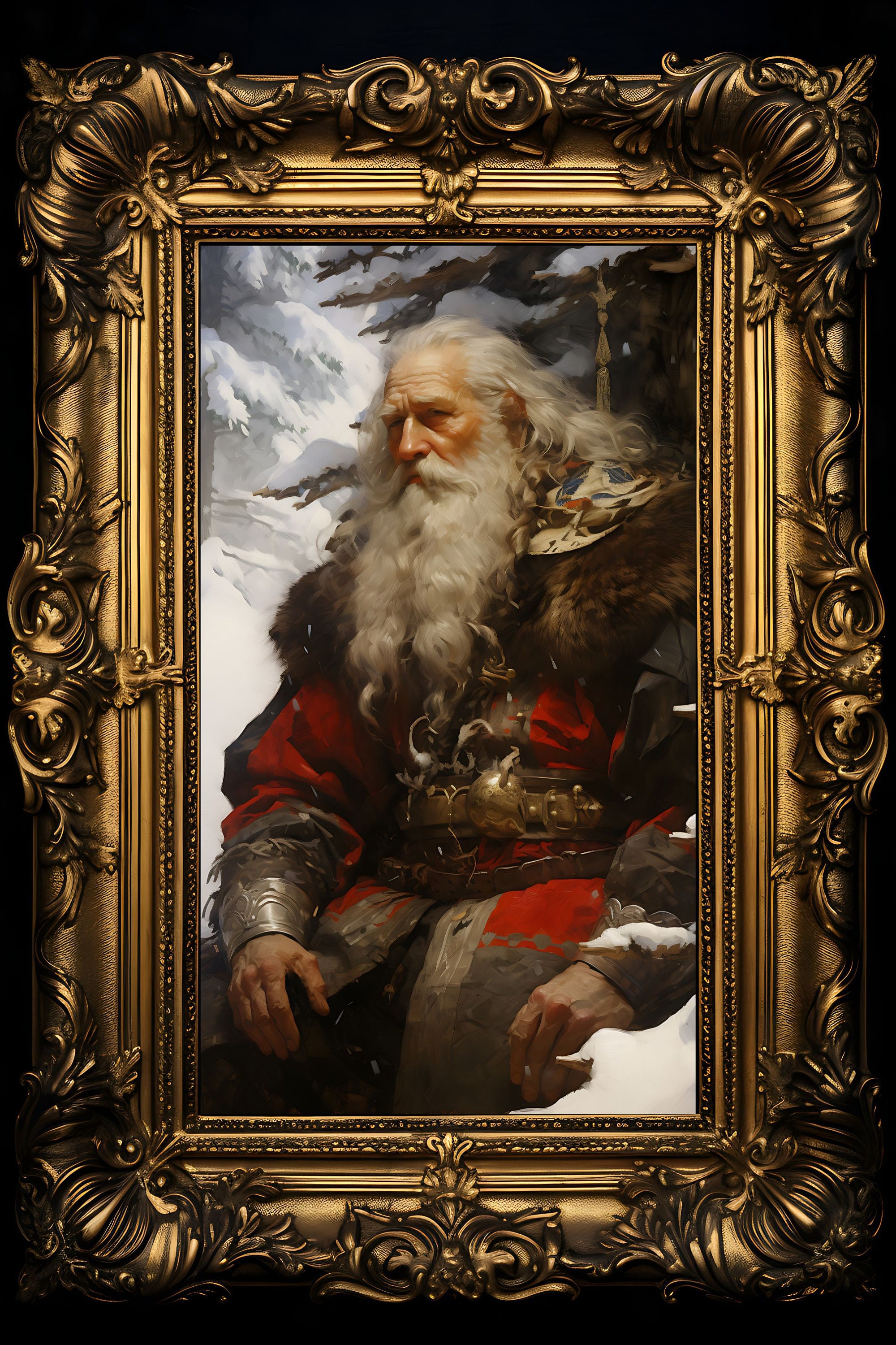 Jólfaðr Yule Father Art Print: Norse Yuletide Home Decor - Etsy