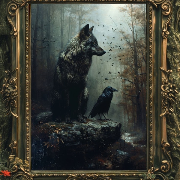 Raven Art - Etsy