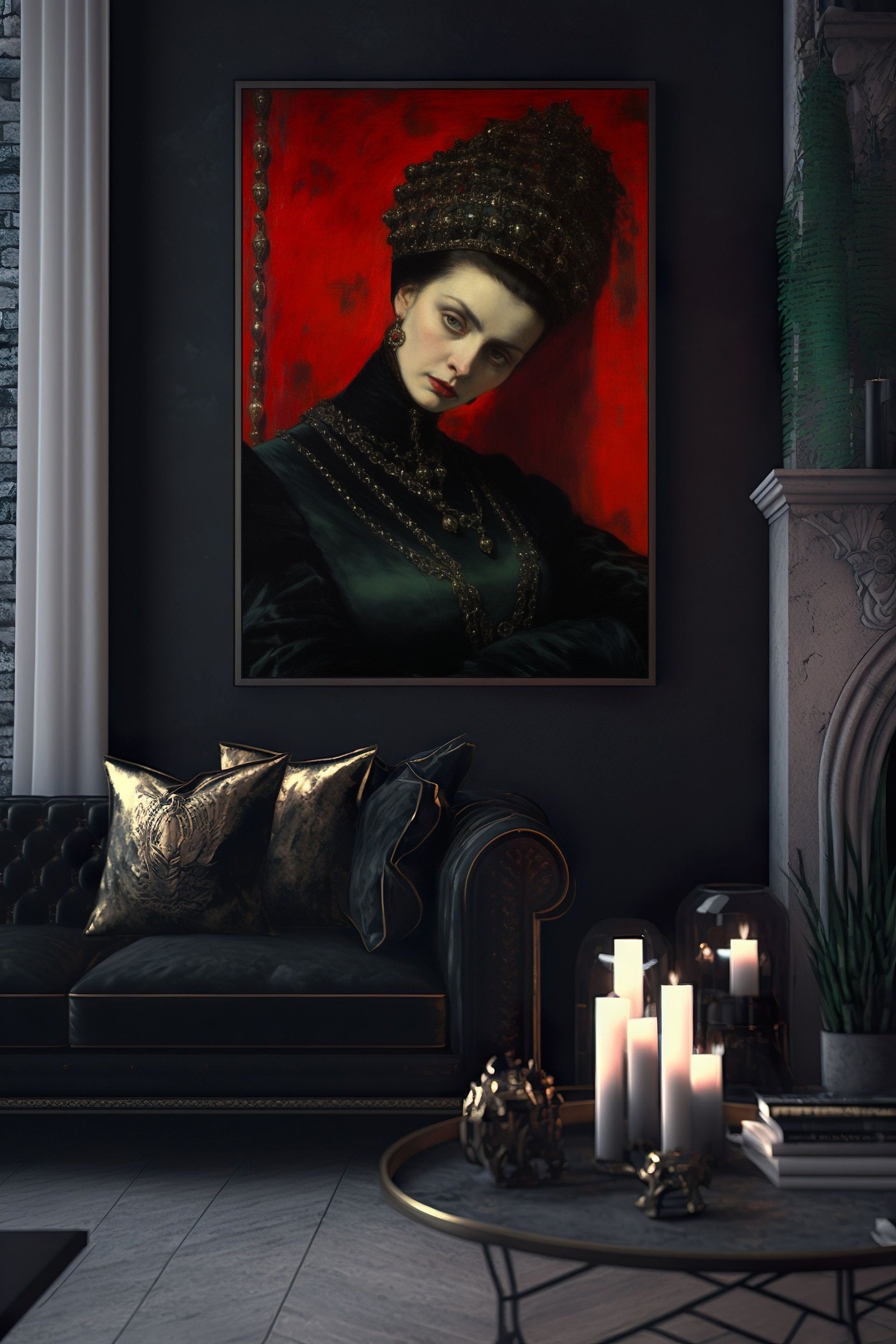 Countess Elizabeth Bathory Art Print Wall Hanging Home Decor - Etsy