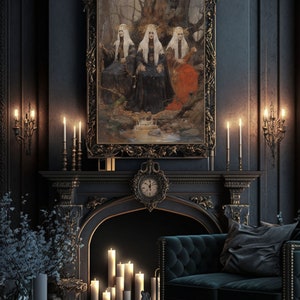 The Norns Art Print: Norse Mythology Poster, Viking Decor - Etsy