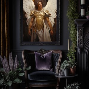 Archangel Michael Art Print Poster Home Decor Biblical Seraphim ...