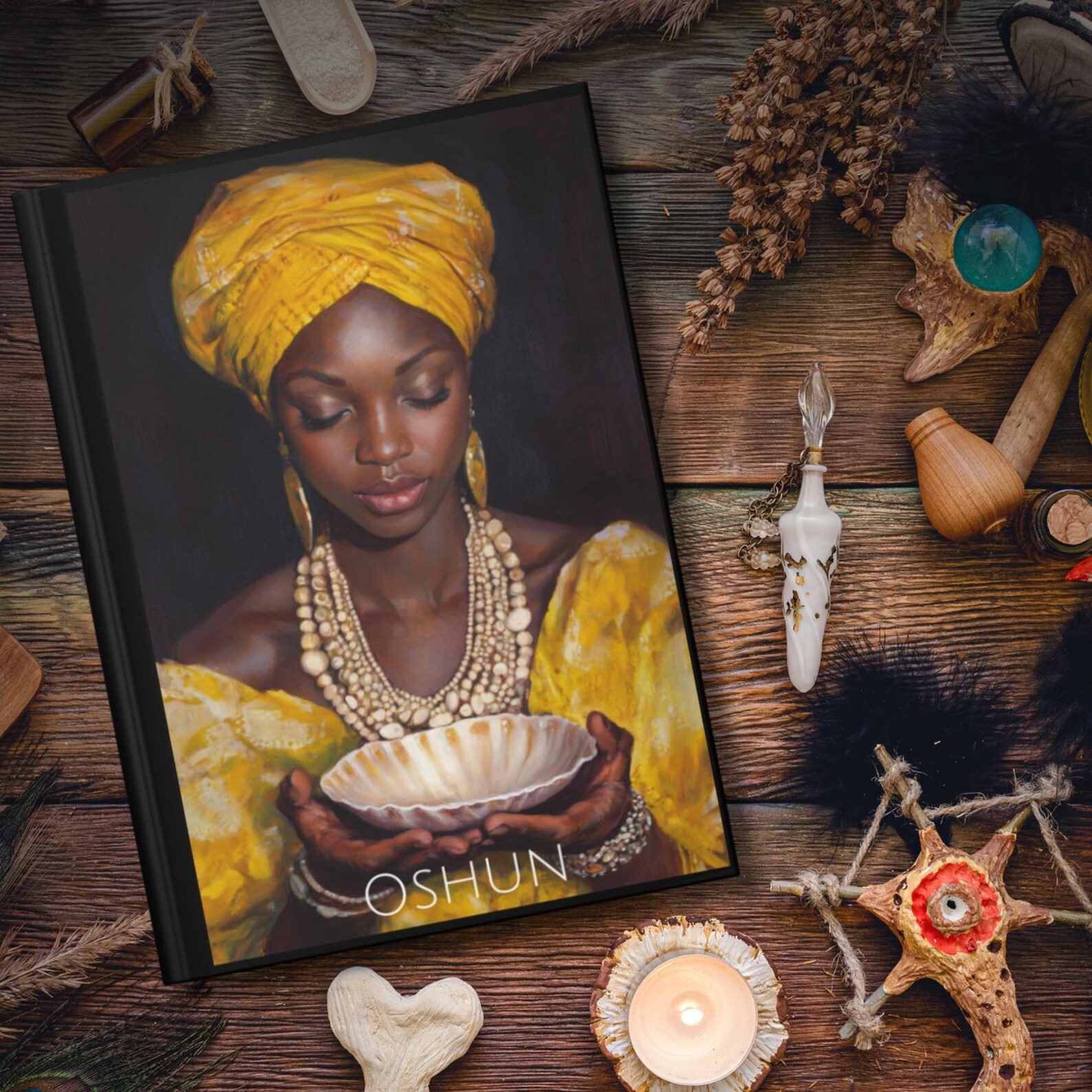 Oshun Goddess Notebook, Santería Candomblé Vodou Voodoo, Loa Yoruba ...