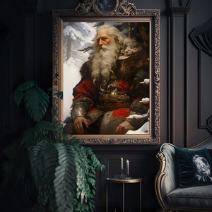 Yule Father Jólfaðr Art Print Poster Home Decor Norse Nordic Pagan ...