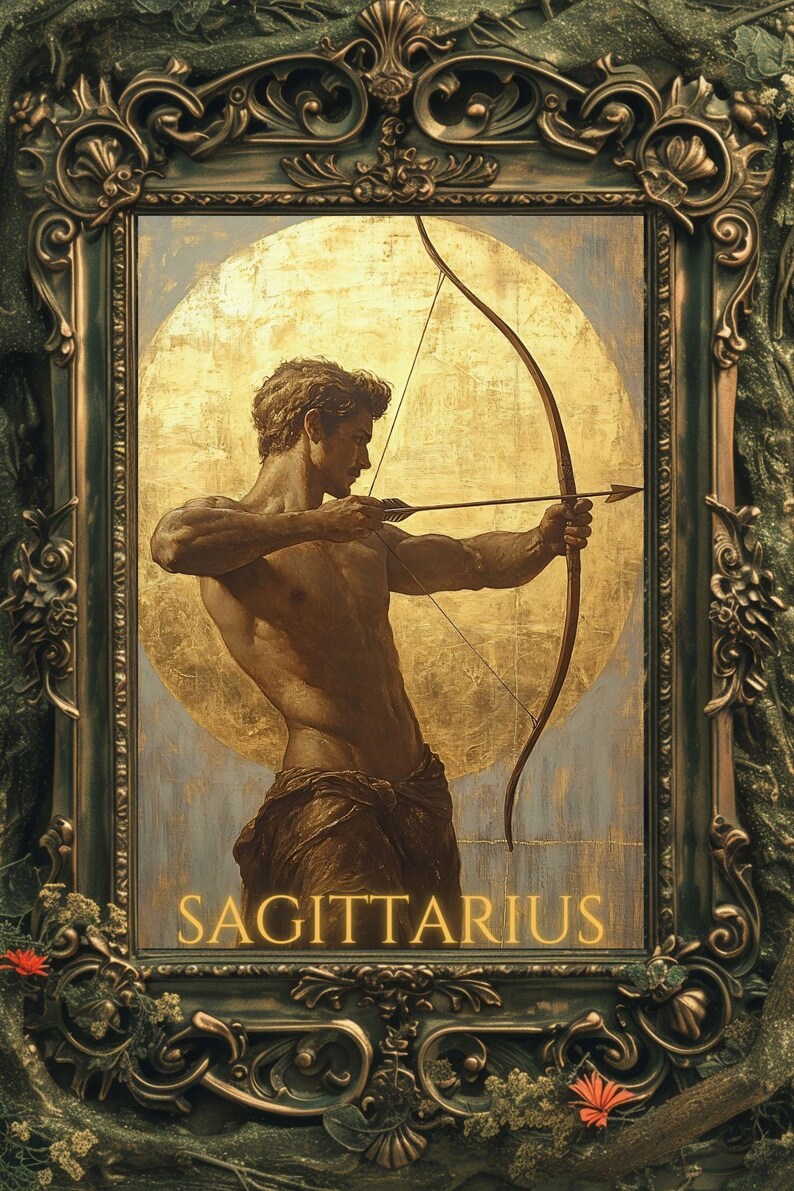 Sagittarius Zodiac Art Print | Astrology Wall Decor - Etsy