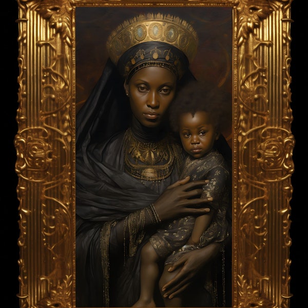 Black Jesus Statue - Etsy