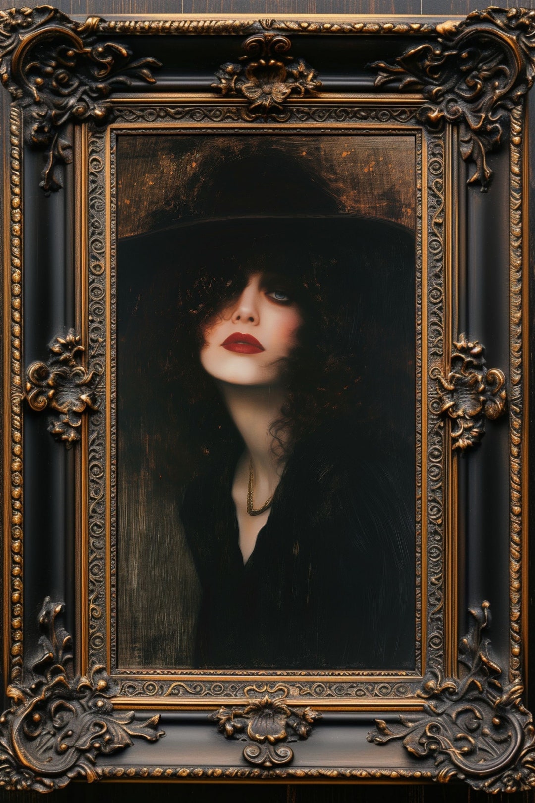 Muse of Bohemia Art Print, Home Wall Decor, Dreamy Dark Fantasy, France French Paris Bohemian ...