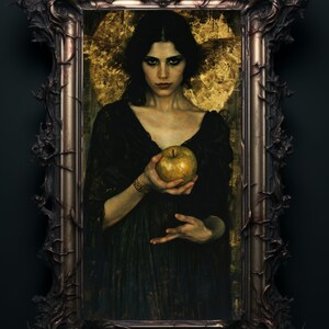 Eris Greek Goddess Art Print: Golden Apple, Dark Gothic Fantasy Decor ...