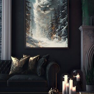 Yule Cat Jólaköttur Art Print, Iceland Norway Norse Nordic, Winter Yule ...