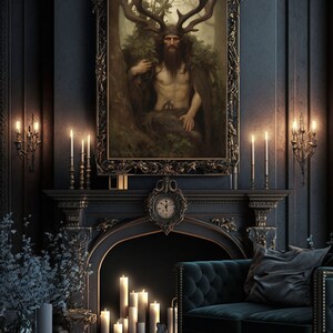Cernunnos Horned God Hern the Hunter Celtic Mythology Art Print Poster ...