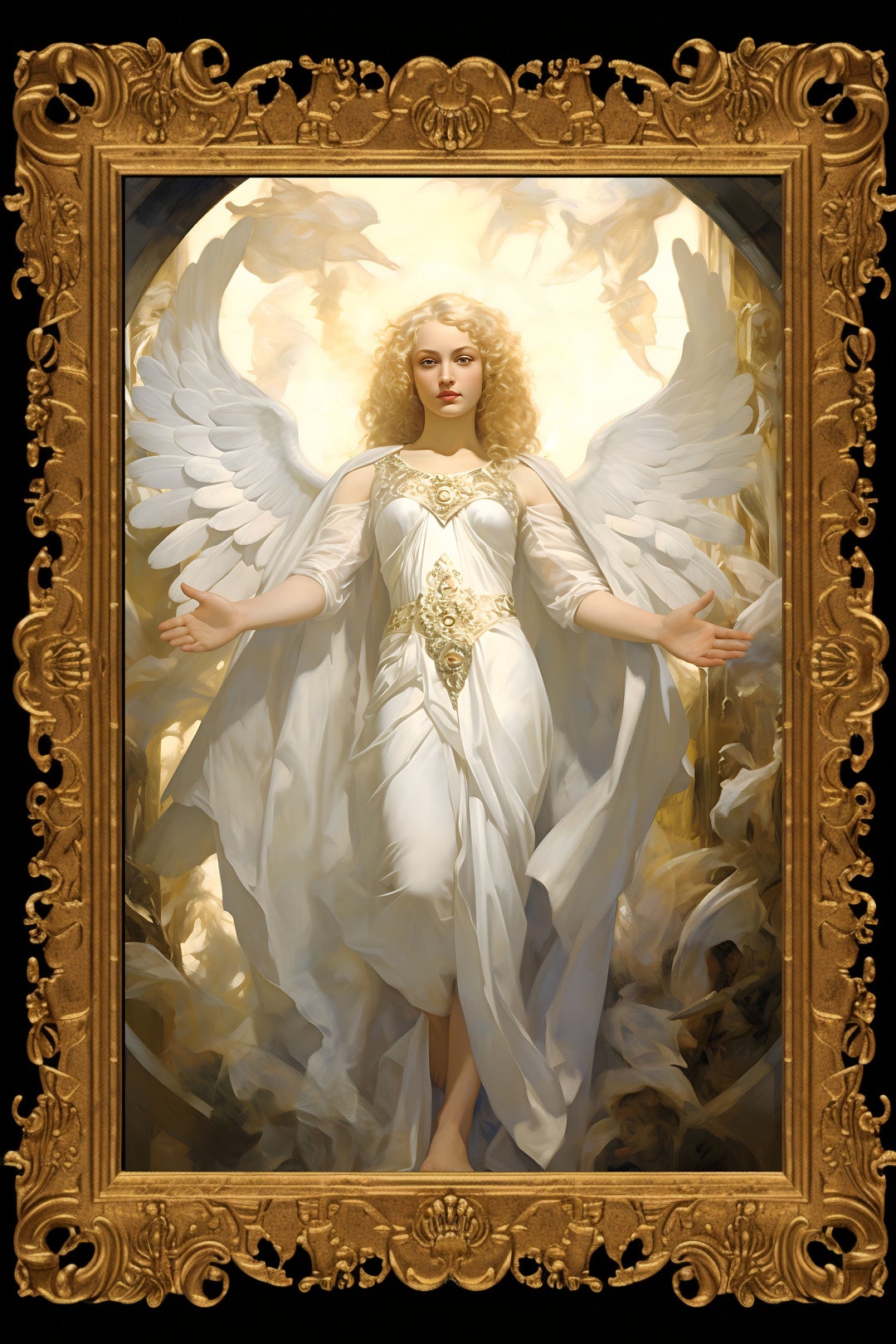 Eos Goddess of the Dawn Art Print Wall Hanging Home Decor Greek Winged ...