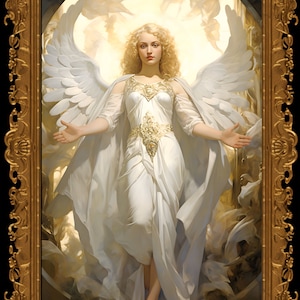 Eos Goddess of the Dawn Art Print Wall Hanging Home Decor Greek Winged ...
