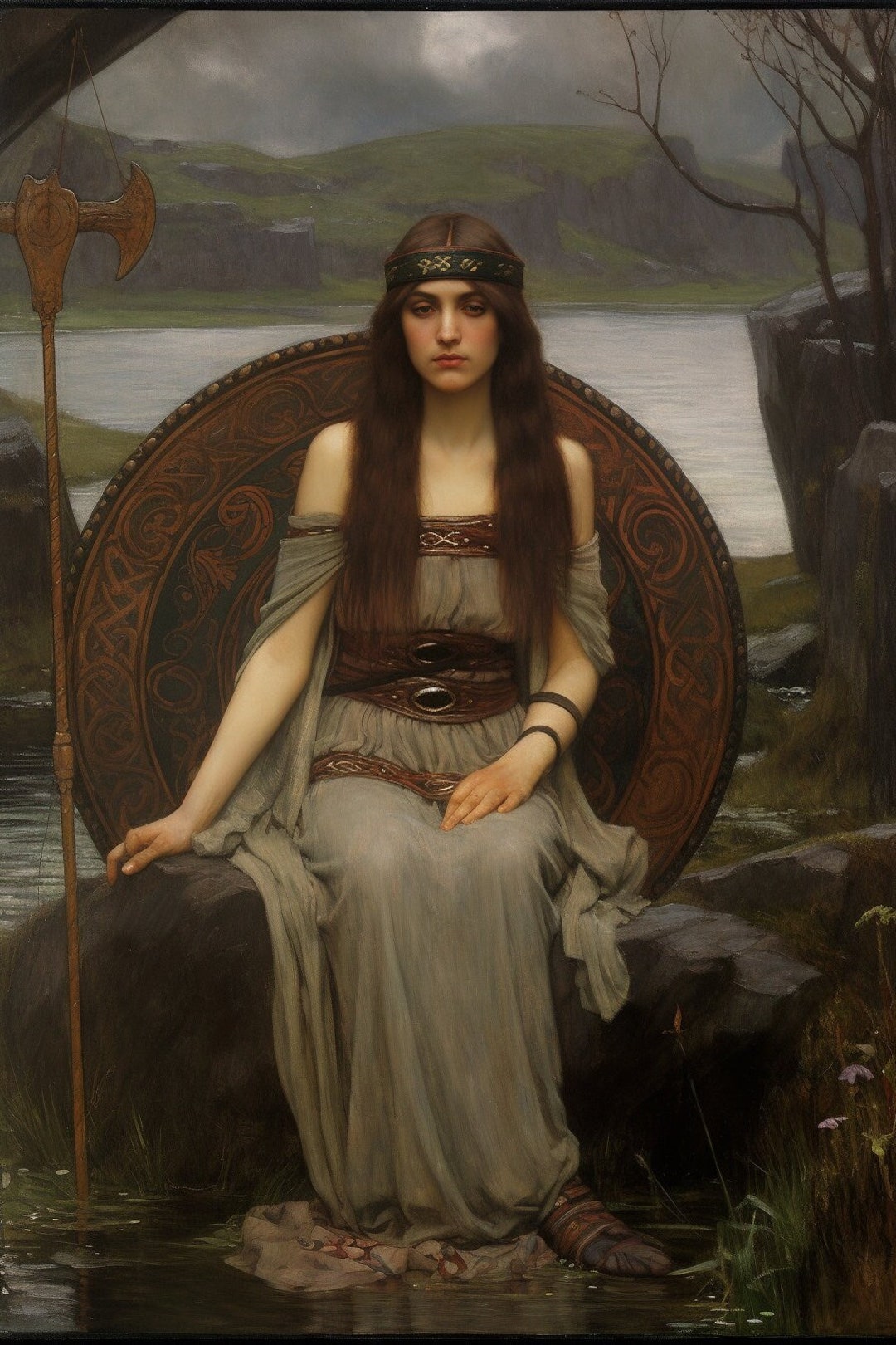 Macha Celtic Mythology Goddess Digital Art Print Poster Home - Etsy