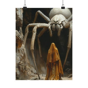 Spider Goddess Art Print, Gothic Dark High Fantasy, Priestess Acolyte ...