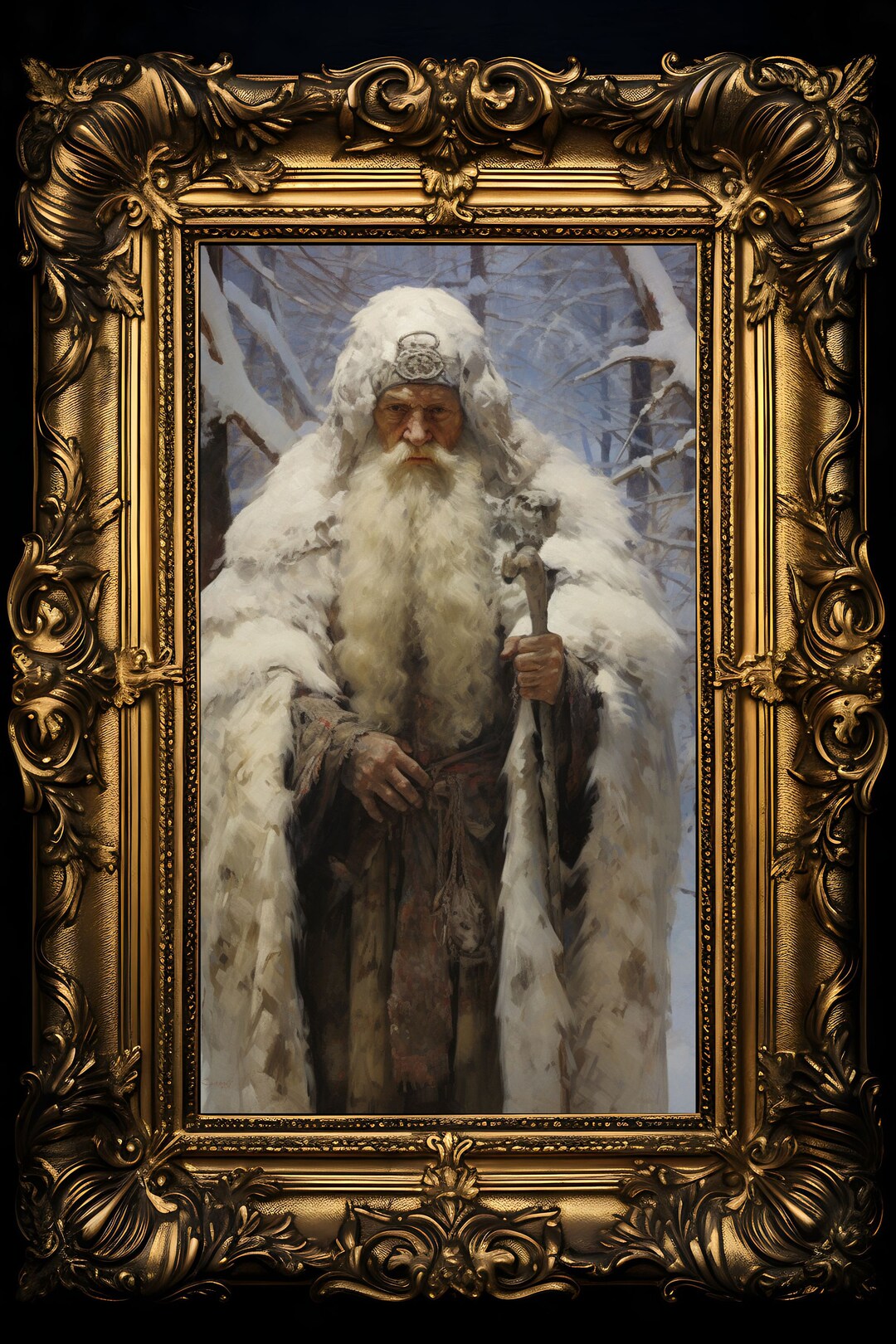 Morozko Art Print: Slavic Winter God, Mythology Decor - Etsy