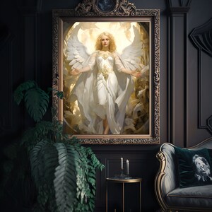 Eos Goddess of the Dawn Art Print Wall Hanging Home Decor Greek Winged ...