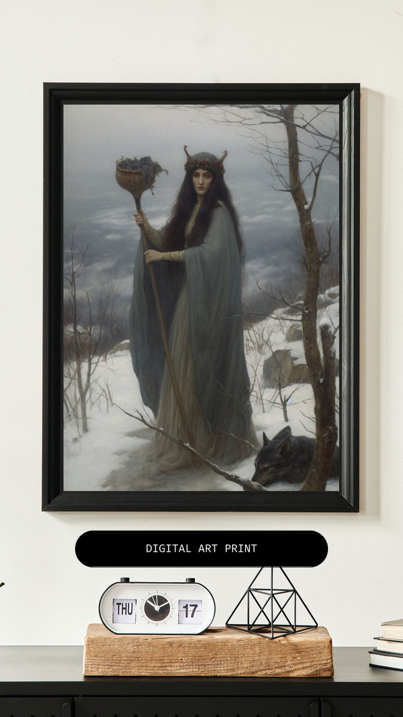 Cailleach Beara Celtic Mythology Winter Goddess Digital Art - Etsy